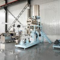 China New Automatic Stainless Steel Double Screw Extruder Machine High Productivity Floating Fish Feed Pelletizer sinking shrimp feed for Fish Food for sale