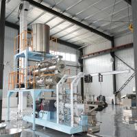 China New Automatic Stainless Steel Double Screw Extruder Machine High Productivity Floating Fish Feed Pelletizer sinking shrimp feed for Fish Food for sale