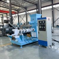 China Dry pet food manufacturing process Floating Fish Feed Mill Pellet Extruder Making Machine for Sale for sale