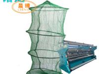 China Polyester Nylon Material Knotless Fishing Net Small Mesh Net Machine for sale