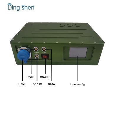 China 100km UAV Video Link COFDM Digital HD AV Transmitter and Receiver H.265 for sale