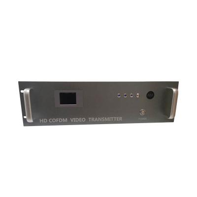 China 100W Long Range COFDM Wireless Video Transmitter with GPS Data Function HDMI SDI CVBS for sale
