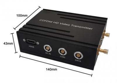 China Ultralight COFDM Video Transmitter , 5W Security Wireless Data Link With Serial Port for sale