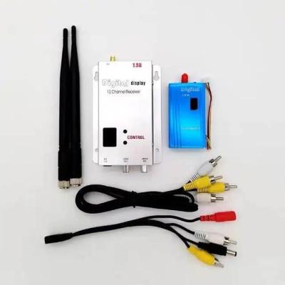 China 10km Long Range FPV Wireless Video Transmitter 1.5Ghz 1500mW Dronrs AV Image Sender 1.6Ghz for sale