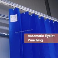 China Automatic Nonwoven Curtain Making Machine 380V 25kw with Eyelet Punch Folding Cutting for sale