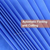 China Automatic Nonwoven Curtain Making Machine 380V 25kw with Eyelet Punch Folding Cutting for sale