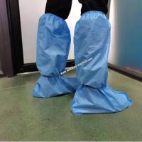 China Disposable Protective Surgical Non Woven Boot Cover Machine With Double Elastic for sale