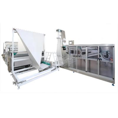 China Disposable Hotel Quilt Cover Bed Sheet Duvet Cover Folding Machine 380V 10kw 50-100 pcs/min for sale