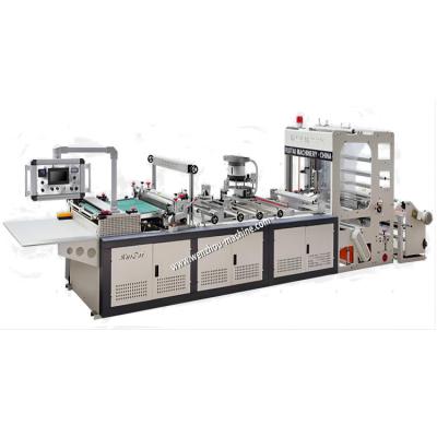 China Automatic Plastic PE Slider Zipper Bag Machine 800mm Single Unwinder 7.0kw for sale