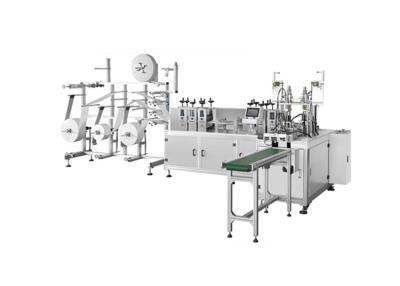 China Fully Automatic Outside Earloop Face Mask Production Line 40-50pcs/min 220V for sale