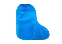 China Disposable Plastic Long Shoe Covers PE Waterproof Rain Boots Cover Making Machine for sale