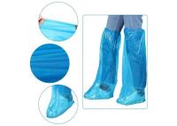 China Disposable Plastic Long Shoe Covers PE Waterproof Rain Boots Cover Making Machine for sale