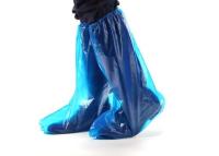 China Disposable Plastic Long Shoe Covers PE Waterproof Rain Boots Cover Making Machine for sale