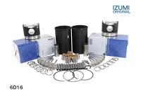 China ME072062 MITSUBISHI 6D16 Engine Parts Liner Kit Piston Piston Ring for sale