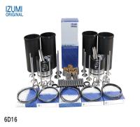 China ME072062 6D16 Custom Diesel Pistons Cylinder Liner Kit Parts for sale
