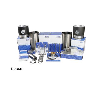 China D2366 DE12 DOOSAN Engine Parts 0222B Cylinder Engine Liner Kit for sale