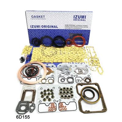China 6128-K2-9901 6128-K1-9901 Engine Full Gasket Set 6D155 For KOMATSU for sale