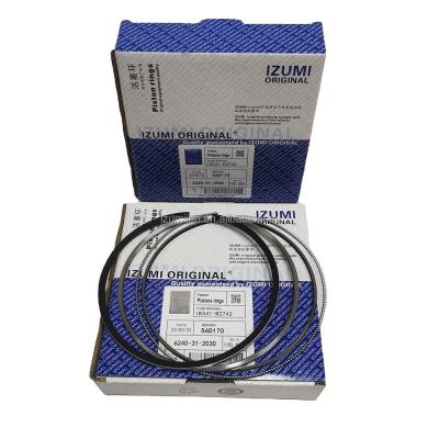 China 6245-31-2110 6240-31-2030  6164-31-2121 S6D170 piston ring for komatsu for sale