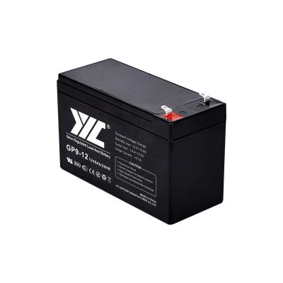 China GP Fire Alarm Battery 12V 9AH Backup Power Supply Battery For Fire Protection Systems for sale