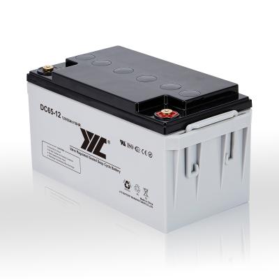 China 12V 65AH Industrial VRLA Battery Fast Response Backup Battery For Generator Systems for sale