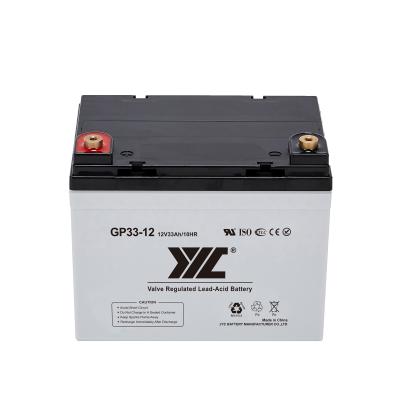 China Maintenance Free UPS Battery 12V 33AH Sealed Lead Acid Storage Battery for sale
