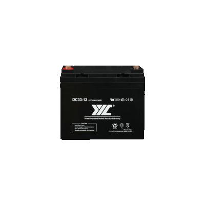 China DC 12V 33AH Industrial VRLA Battery Maintenance Free Generator Backup Battery for sale