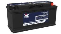 China 12V 100Ah 1000A CCA AGM Genset Battery for Diesel Generator Set for sale