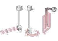 China Tubular Element PTFE Over The Side Tank Heater , Immersion Over The Side Heater for sale