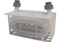 China Fluoropolymer Finned Coil Heat Exchanger with -46°C to 206°C Temperature Range and 150mm Bend Radius for sale