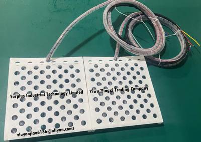 China 230V 1P 3KW 280mm*250mm*25mm Frame Heater With J Type Temperature Probe And PTFE Cable for sale