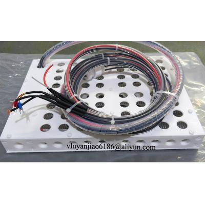 China PTFE / PFA 230V 1-phase 3.0KW Over Temperature Protection J Type Heating Element Immersion Heater For Chemical Cleaning 15.2x6 for sale