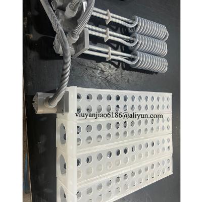 China Over-The-Side Installation 2KW Vertical Spiral Shaped PTFE Immersion Heater Electric Power Source 400V Voltage for sale
