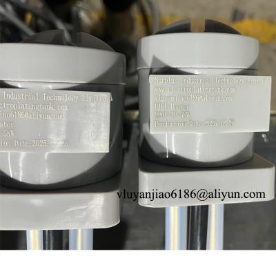 China 220V 5kw Vertical Spiral Shaped PTFE Immersion Heater for Electroplating Line for sale