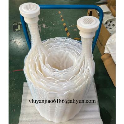 China Cylindrical Immersion Tube Type PTFE Fluoroplastic Heat Exchangers for chemical liquid for sale