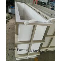 China 4900mm Length White PP Hard Anodizing Electroplating Tank For Sulfuric Acid for sale