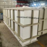China 4900mm Length White PP Hard Anodizing Electroplating Tank For Sulfuric Acid for sale