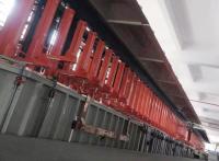 China Vertical Lifting Rack Electroplating Line with 60kg Capacity and 10-45M Rotation for Copper Nickel Chromium Plating for sale