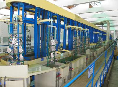 China Automatic Ring Type Vertical Electroplating Plant Equipment with 20-60s Takt Time and 5182 m² Production Facility for sale