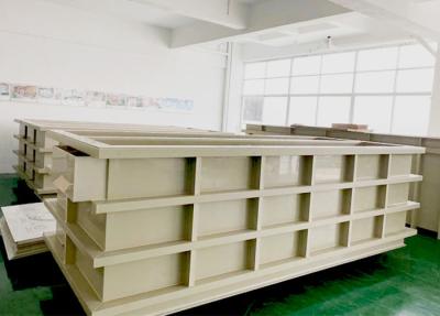 China SUS304 Reinforcement Electroplating Tanks with 15mm PP Construction for Oxidation Equipment Lines for sale