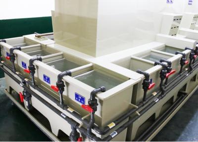 China 10mm PP Electroplating Tanks for Manual Silver Plating - 150mm Drainage Feet, Custom Laboratory Equipment for sale
