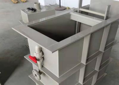 China 12mm PP Electrolytic Cell Tank 900x400x900mm with Sloped Bottom for Industrial Electroplating for sale