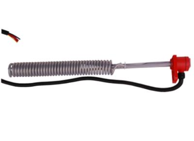 China Vertical Spiral PTFE Over-The-Side Immersion Heater 1000-6000W 220-480V for Chemical Industry for sale