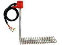 China Spiral Single Tubular 1000W PTFE Immersion Heater with 180mm Hot Zone and CE Certification for sale