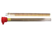 China CE Certified 50mm PTC Immersion Heater Single Tube - 26W/in² Watt Density, ISO9001 & CE Approved for sale