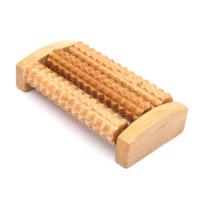 China Health Care Wooden Foot Roller , Acupressure Wooden Roller Anti Cellulite for sale