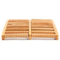 China 8 Rows Wooden Shiatsu Foot Massager Durable For Release Stress / Soothe Stiff Muscles for sale