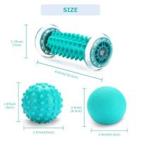 China Non Toxic Shiatsu Foot Massager Roller Customized Logo For Treatment Plantar Fasciitis for sale