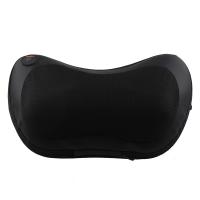 China Black Color Infrared Neck Massager , Electric Neck Pillow With Springy Massage Balls for sale