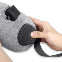 China Inflatable Travel Shiatsu Massage Pillow Convenient Folding 3 Level Kneading Massage for sale
