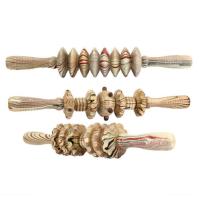 China Length 39cm Wooden Massage Roller Stick Effectively Improve Blood Circulation for sale